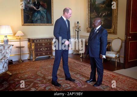 The Duke of Cambridge receives Ghana's President Nana Akufo-Addo ...