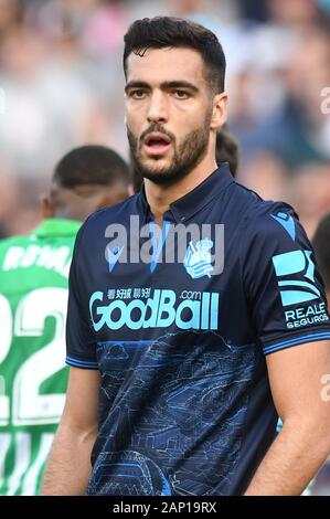 Mikel Merino of Real Sociedad during the La Liga match between Cadiz CF ...