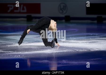 Daniel Grassl of Italy performs during the figure skating exhibition at ...