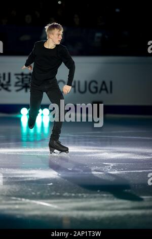 Daniel Grassl of Italy performs during the men's free skating program ...