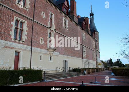 medieval brick castle in gien (france Stock Photo - Alamy