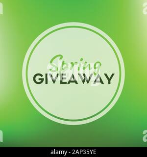 Spring giveaway vector card Stock Vector Image & Art - Alamy