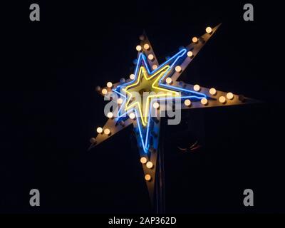 Star backlight in the Riviera Sochi park Stock Photo - Alamy