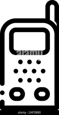Nanny baby monitor icon simple vector. Radio care. Newborn babyphone ...