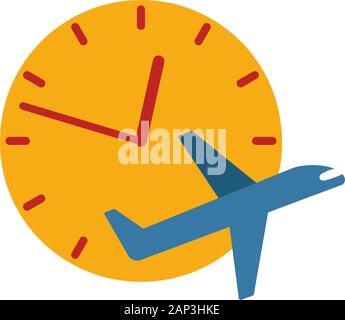 Flight Delayed icon from airport collection. Simple line Flight Delayed ...