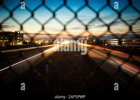 long shutter speed cars light Stock Photo - Alamy