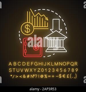 Economic deprivation concept icon. Poverty & financial loss, money lack ...