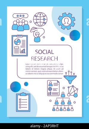 Sociology poster template layout. Social connections and public ...