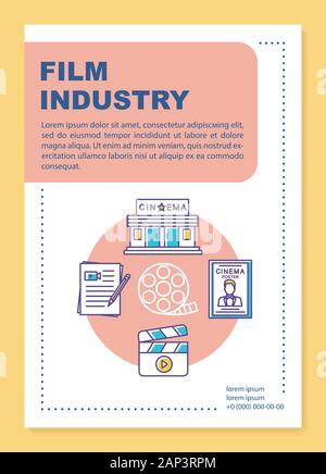 Cinema infographic poster print Stock Vector Image & Art - Alamy