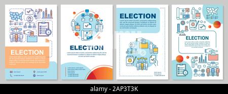 Election brochure template layout. Citizens ballot. Flyer, booklet ...