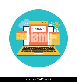 Coding programming stock illustration Stock Photo - Alamy