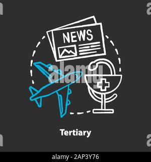 Service sector concept icon. Tertiary idea thin line illustration ...