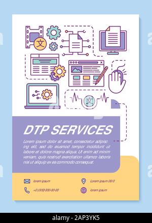 Translation services brochure template layout. Foreign language ...