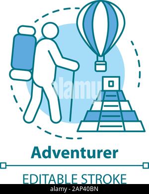 Adventurous travel logo design vector Stock Vector Image & Art - Alamy