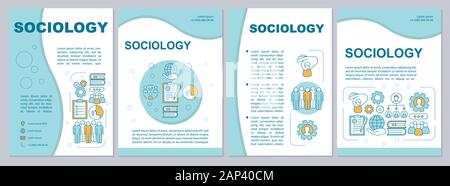 Sociology poster template layout. Social connections and public ...