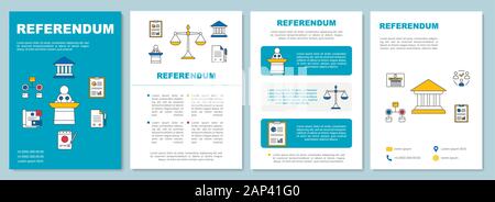 Election brochure template layout. Citizens ballot. Flyer, booklet ...