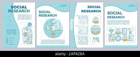 Sociology brochure template layout. Social research, sciences. Flyer ...