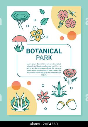 Biodiversity brochure template layout. Flora and fauna. Animals and ...