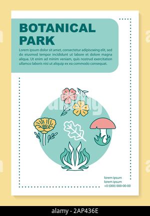 Biodiversity brochure template layout. Flora and fauna. Animals and ...