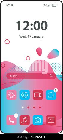 homescreen layout user interface Stock Vector Image & Art - Alamy