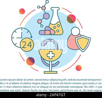 Poison control article page vector template. Toxin antidote research ...