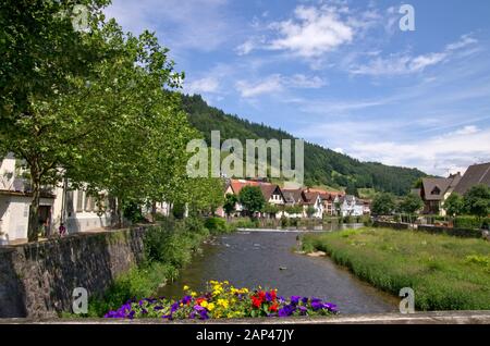 Wolfach the Kinzig river Stock Photo - Alamy