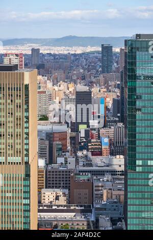 Aerial view of Architecture details Modern Building Glass facade ...