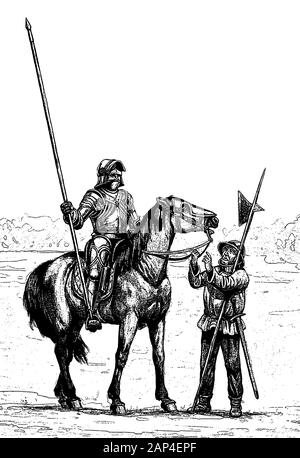 Medieval mounted knights. Heavy armored magyar (hungarian) riders. Set ...