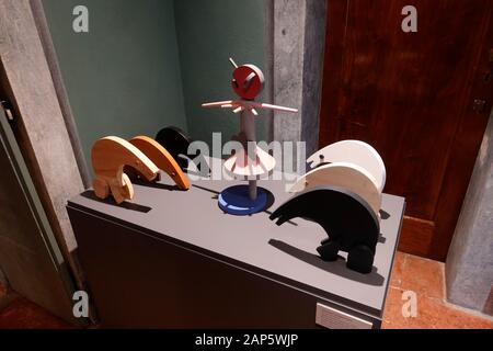 Exhibition of works by Fortunato Depero, painter, sculptor, industrial ...