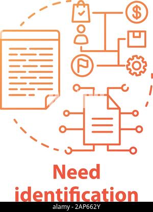 Need identification concept icon. Market and consumer analysis ...