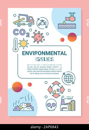 Environmental issues vector infographic template. Business presentation ...