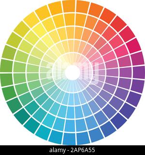 RGB Color Wheel Vector. Round Classic Palette Isolated Illustration ...