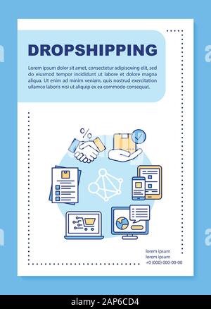 Dropshipping vector infographic template. Supplier. Business ...