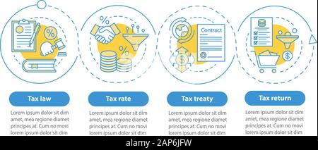 Taxes system vector infographic template. Tax law. Business ...