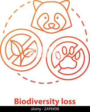 Species extinction red gradient concept icon Stock Vector Image & Art ...