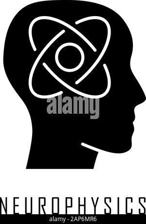 brain mapping neuroscience neurology glyph icon vector illustration ...