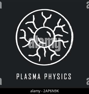 Plasma physics linear icon. High energy state of matter. Astrophysical ...