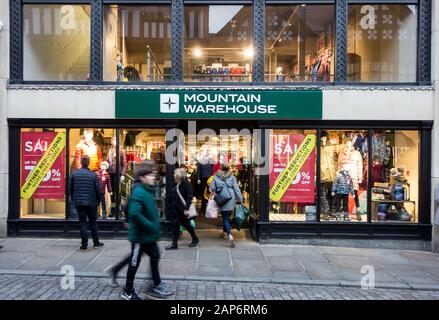 The Mountain Warehouse outdoor clothing shop store at Stow-on-the-Wold ...