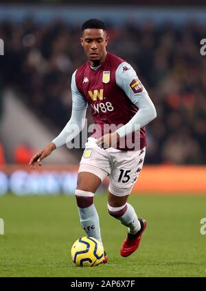 Aston Villa's Ezri Konsa during the Premier League match at Molineux ...