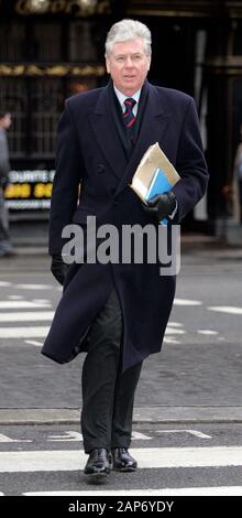 Michael Cole former spokesperson for Mohamed Al-Fayed, arriving to give ...