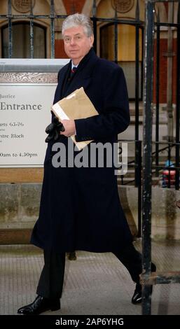 Michael Cole former spokesperson for Mohamed Al-Fayed, arriving to give ...