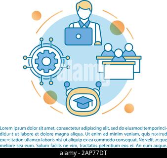 Robotics courses brochure template. Machine learning. Flyer, booklet ...