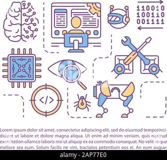 Robot modelling brochure template. Artificial intelligence. Flyer ...