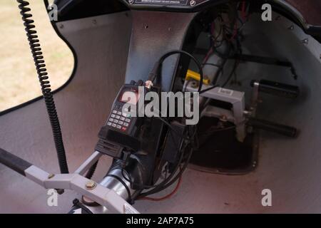 Microlight Ultralight aircraft inside instrument panel Stock Photo - Alamy