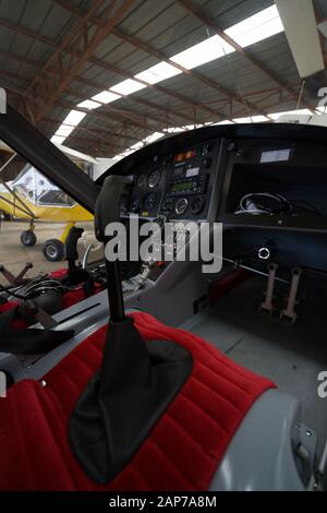Microlight Ultralight aircraft instrument panel Stock Photo - Alamy