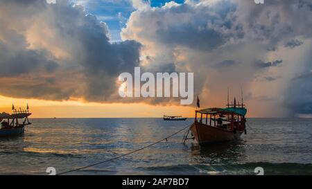 Koh Rong Colors at sunset Stock Photo - Alamy