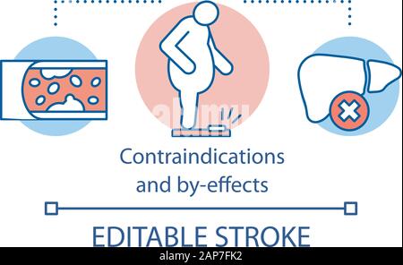 Contraindications concept icon Stock Vector Image & Art - Alamy