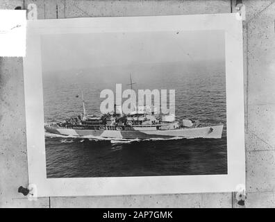 Evarts-class Destroyer Escort USS Wyffels (DE-6), Built by Navy Yard ...