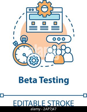 Beta testing abstract concept vector illustration Stock Vector Image ...