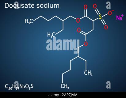 Docusate sodium (dioctyl sodium sulfosuccinate) stool softener drug ...